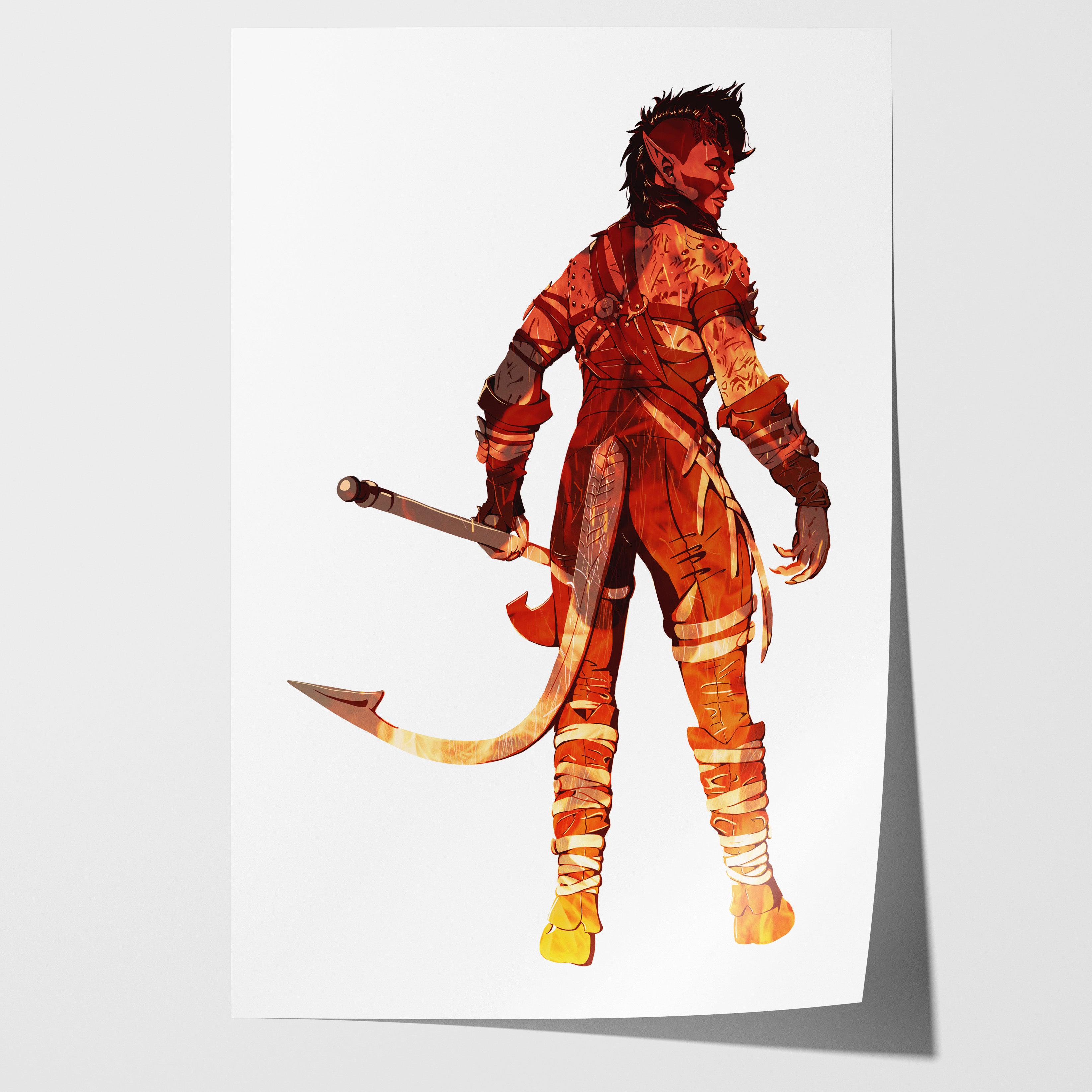 Avernus Was Never My Home - Karlach Art Print (Variant) – Invoking Light